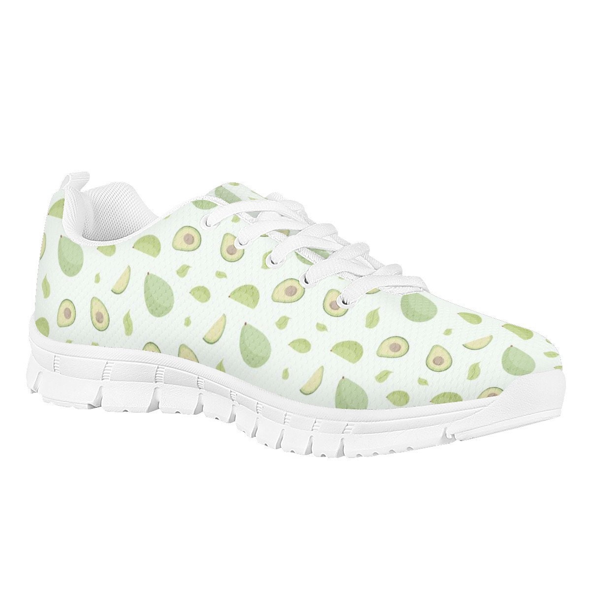 Avocado Shoes, Avocado Design Shoes, Vegan Sneakers, Cute Sneakers ...