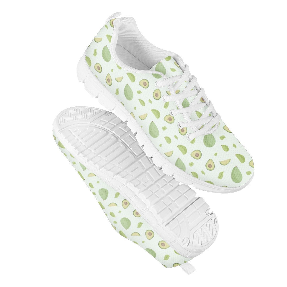 Avocado Shoes, Avocado Design Shoes, Vegan Sneakers, Cute Sneakers ...