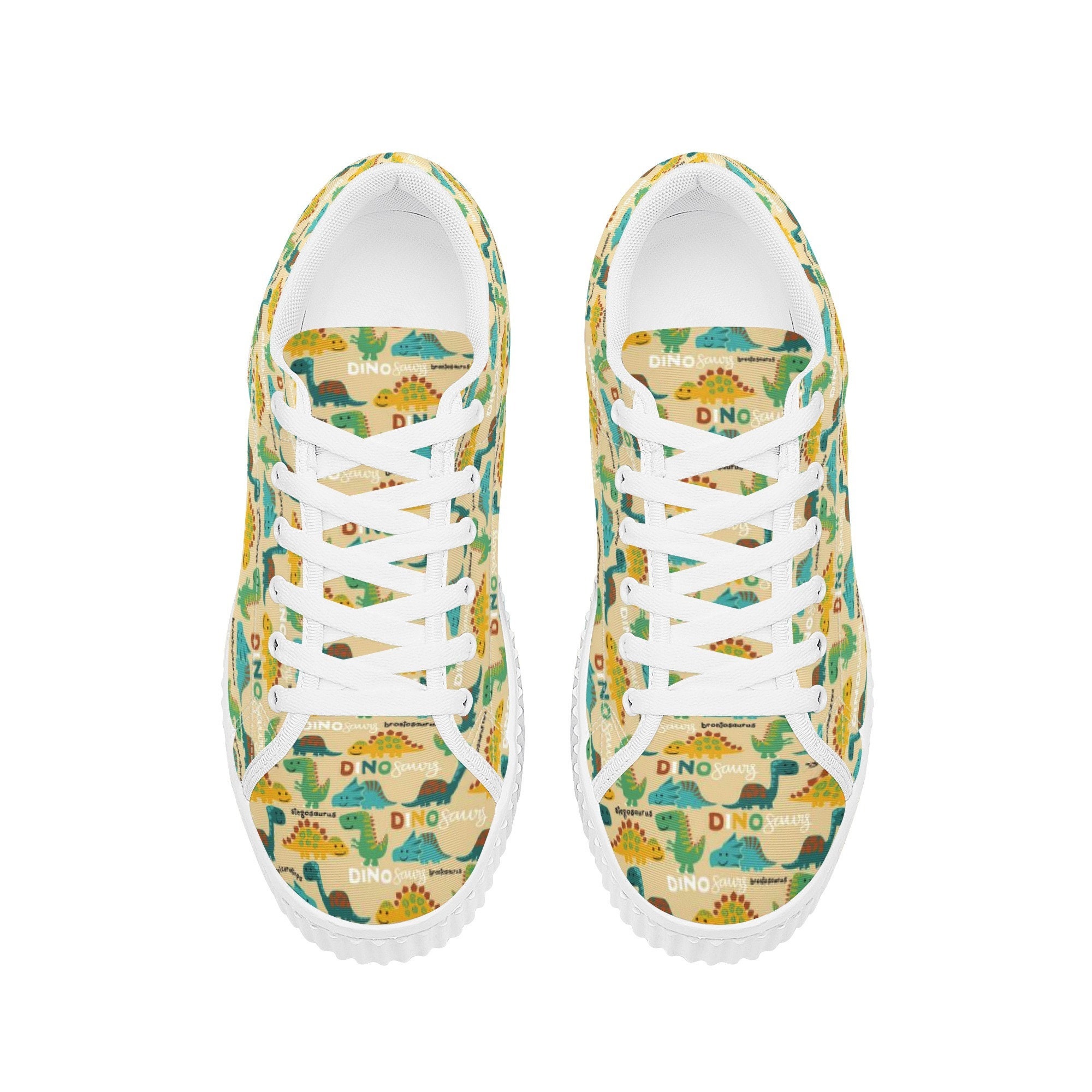 Dinosaur Print Platform Shoes | Dinosaur Sneakers | Dinasaur Women ...