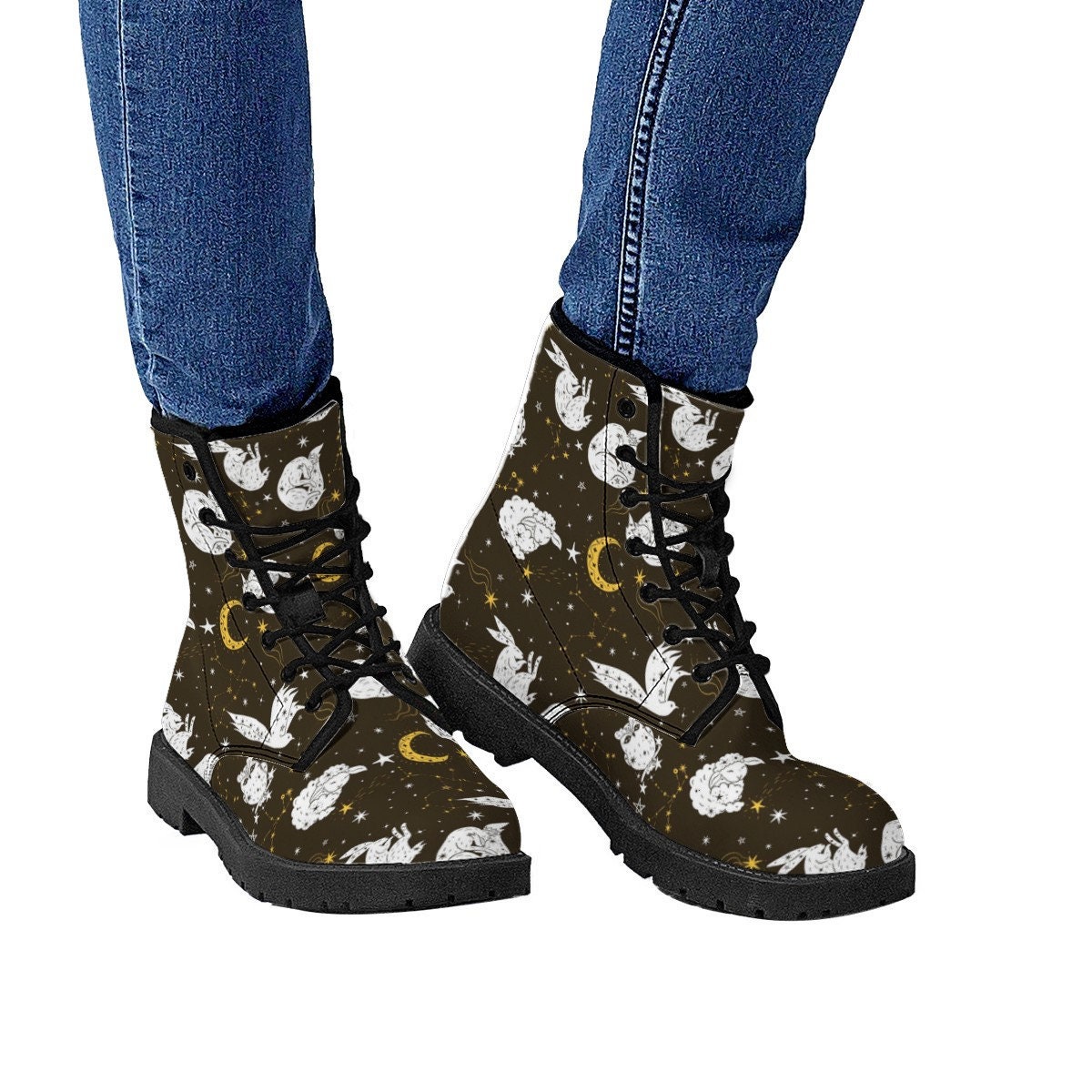 Andromeda Boots, Fox Leather Boots, Constellation Boots, Streetwear ...